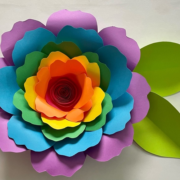 Wall Decor | 12 Rainbow Flower Wall Decor | Poshmark